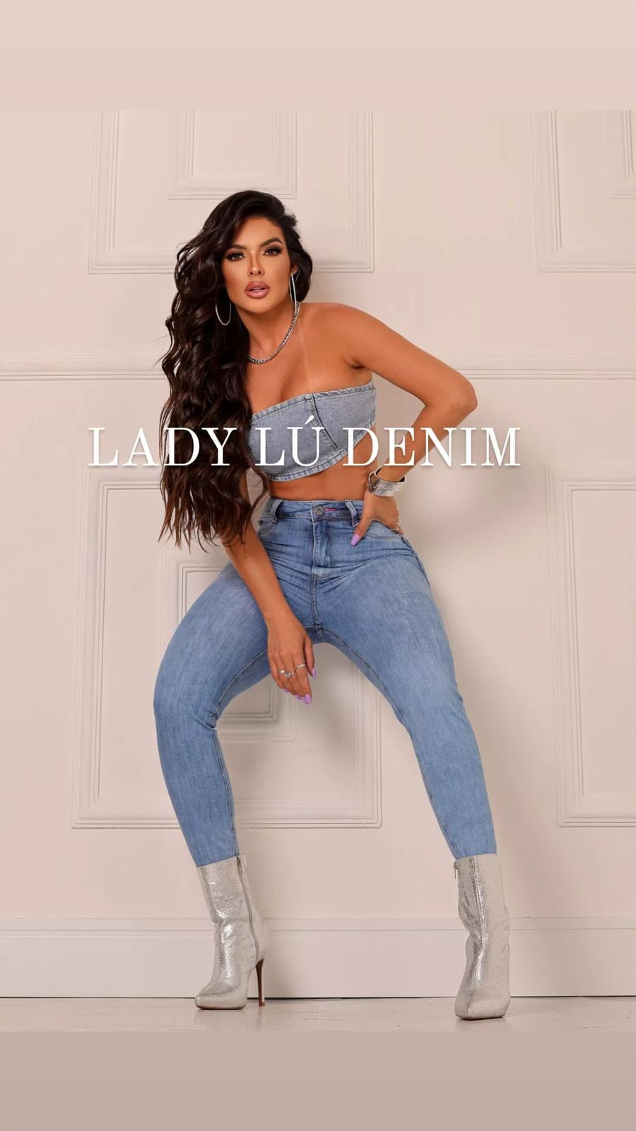 Calça modeladora Ingrid - Lady Lú Denim é na EWA Store